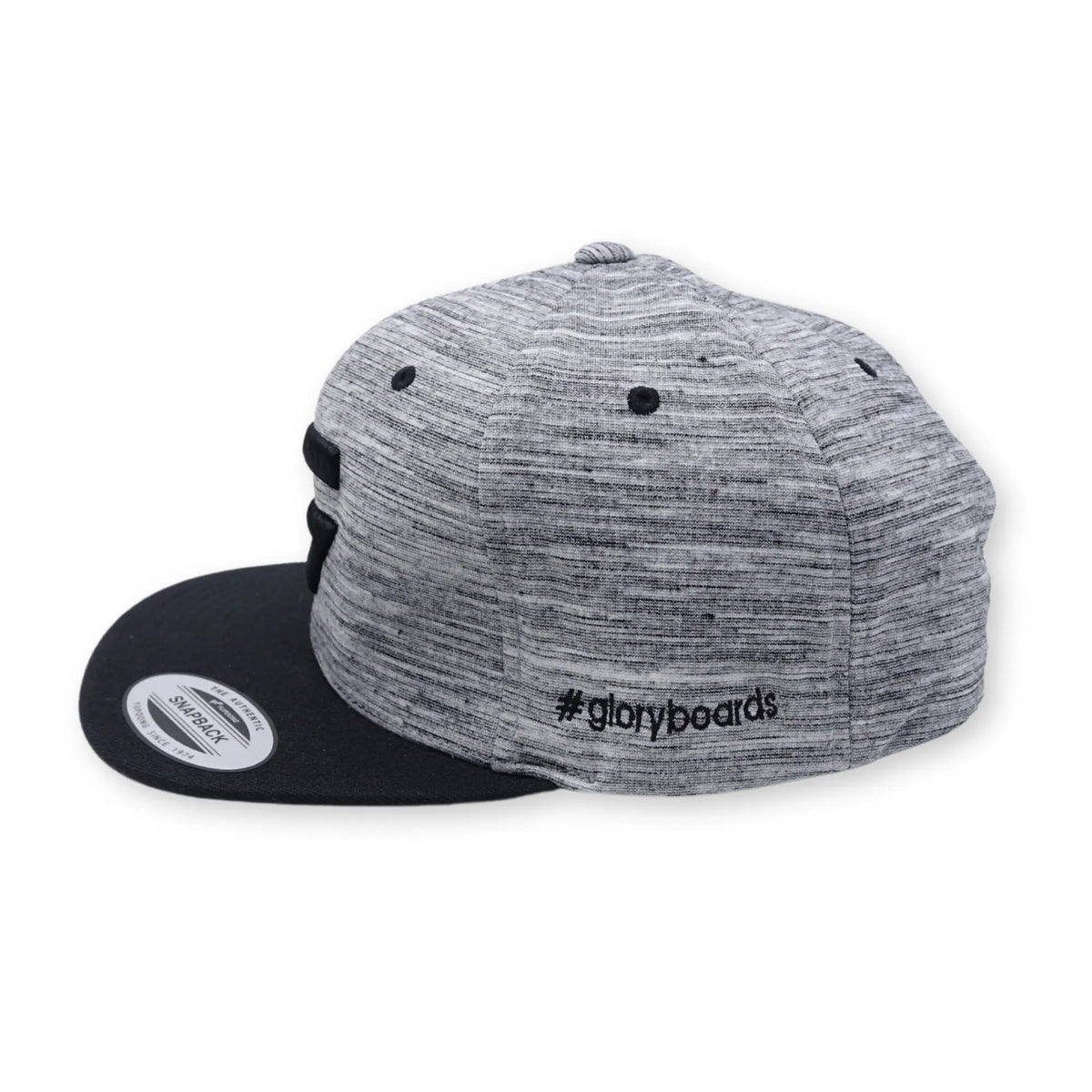 Snapback Cap Grey Black – GloryBoards
