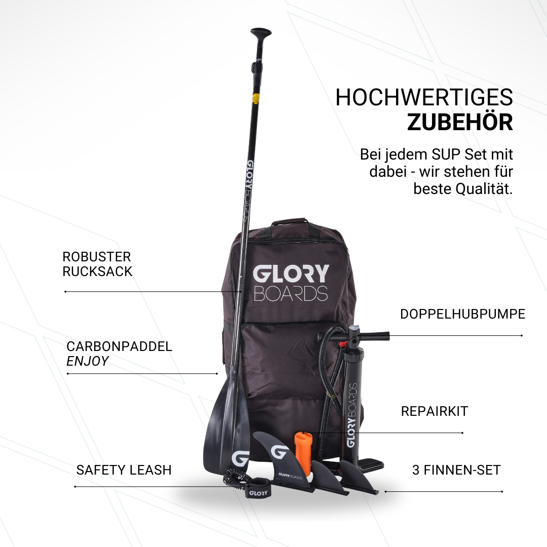 CROSS 11'0'' Allround SUP Set mit Carbon Paddel 2025 – GloryBoards